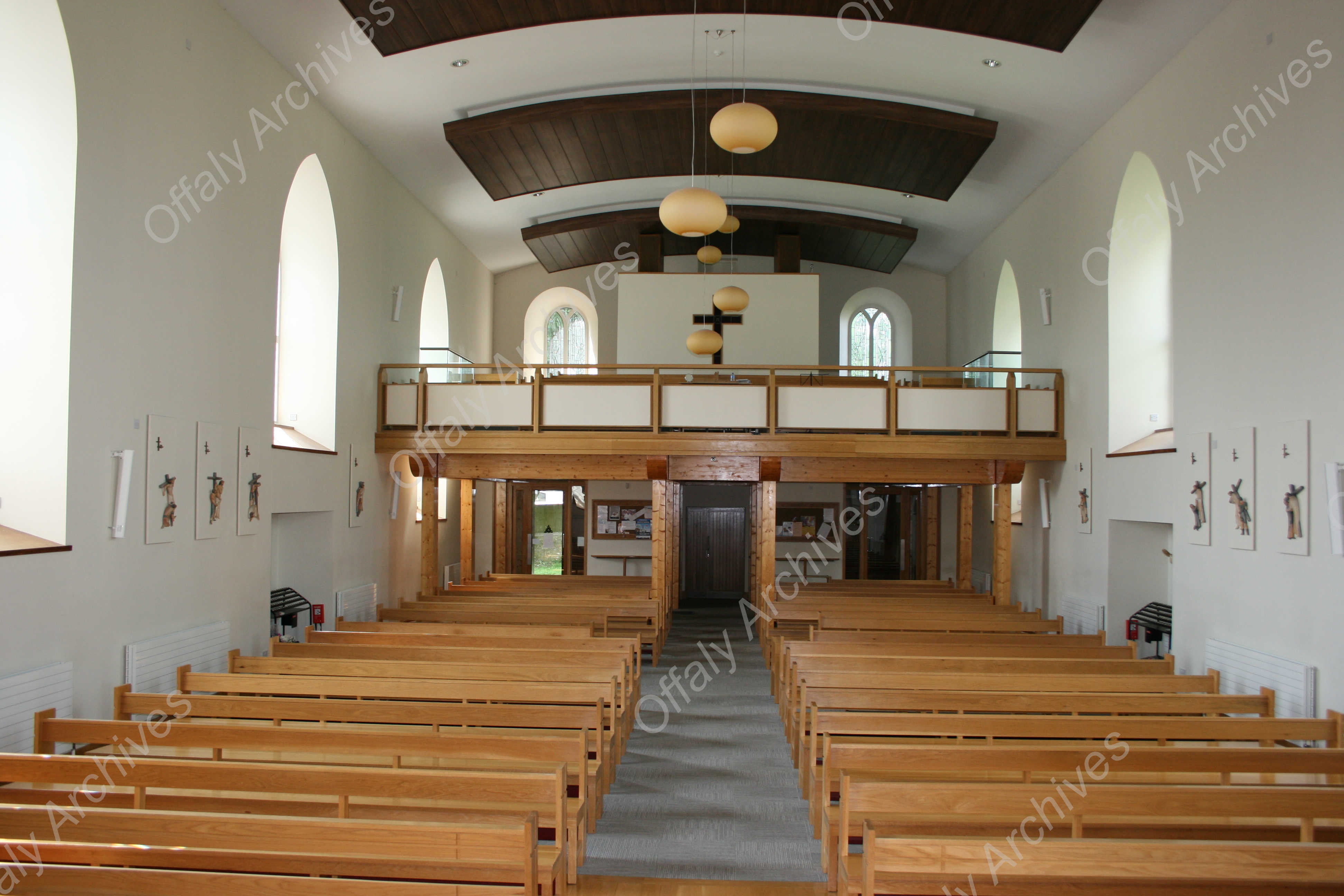 St Joseph’s Church Ballinagar View from Alter – offalyhistoryblog