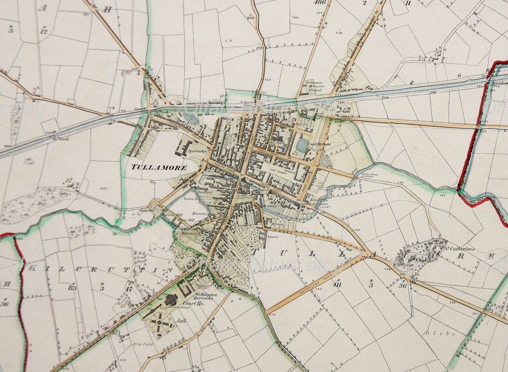 Tullamore town in 1838: based on the six-inch Ordnance map. Number 2 in ...