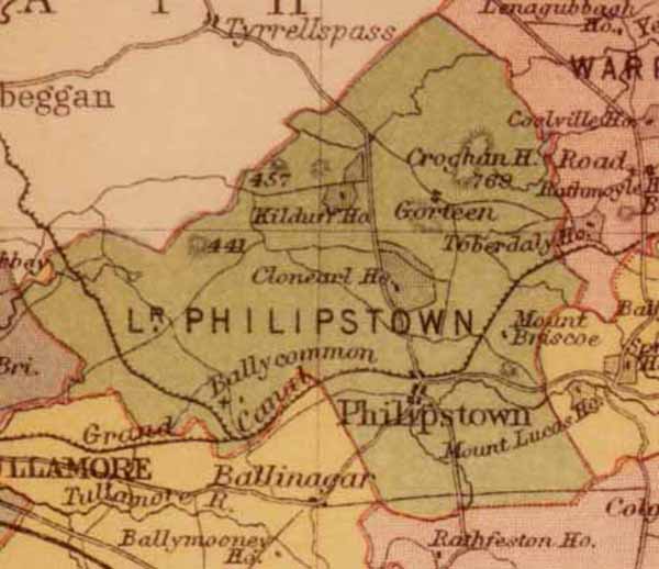 A map of the Philipstown/Daingean Estate of the fourth Viscount ...