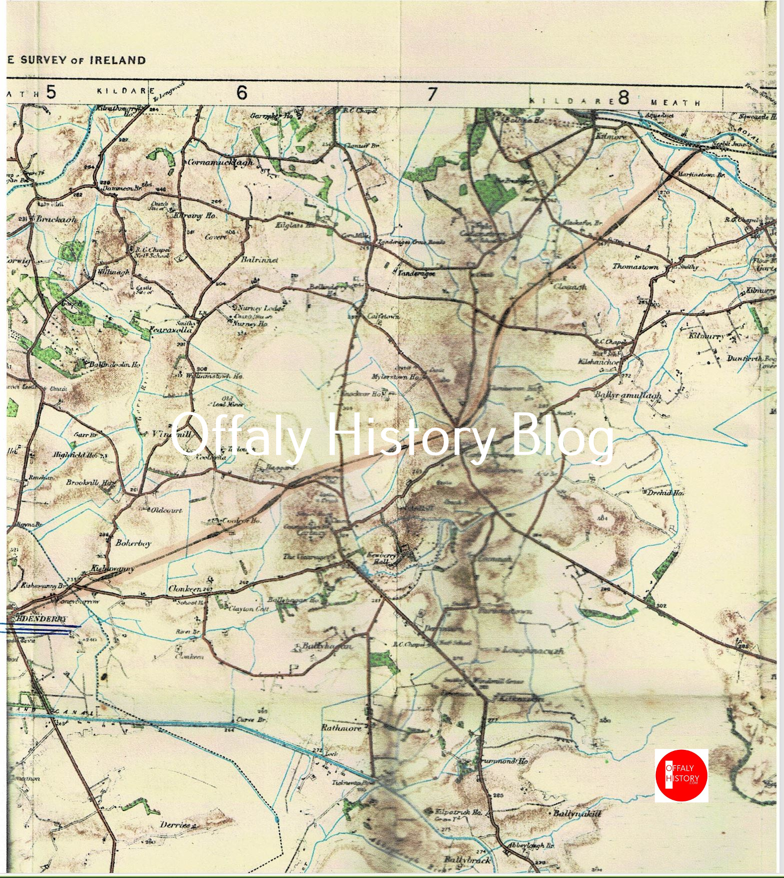 Nesbitt’s Junction and the Edenderry-Enfield Railway Line and the end ...